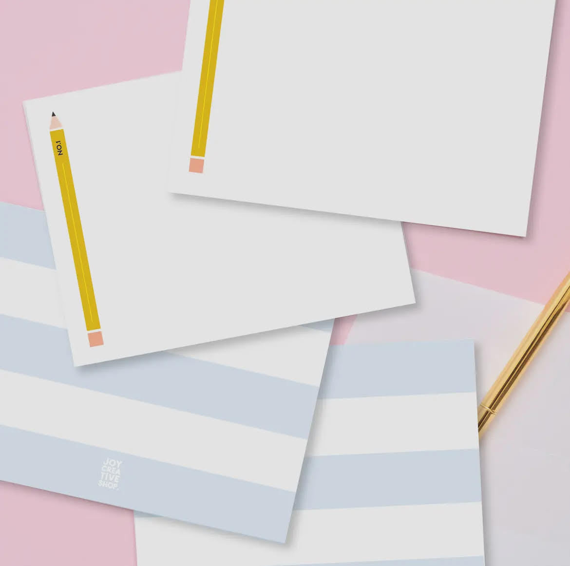 Boxed Notecard Set - Pencil – Hello Monogram Co